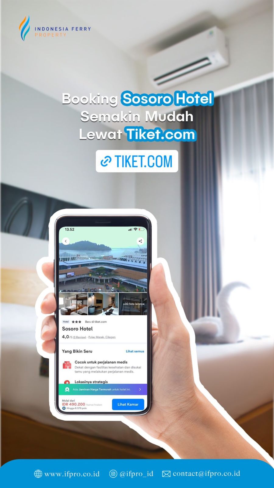 Sosoro Hotel Now Available On Traveloka and Tiket.com – Indonesia Ferry ...